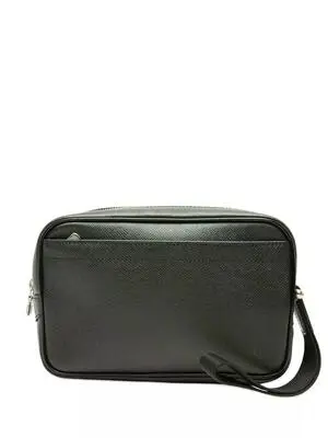 LOUIS VUITTON 2004 Taiga Pochette Kaluga Clutch Bag