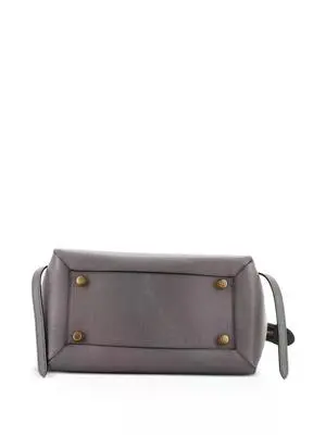 Celine Textured Leather Mini Belt Bag - Grey