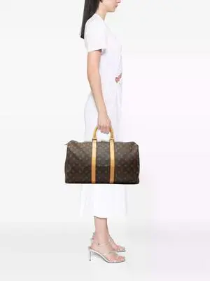 LOUIS VUITTON 1997 Monogram Keepall 45 Travel Bag - Brown