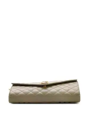 Saint Laurent Classic Monogram Chain Wallet Mixed Matelasse Leather Medium Crossbody Bag