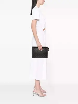 LOUIS VUITTON 2019 Monogram Eclipse Pochette Voyage Mm Clutch Bag