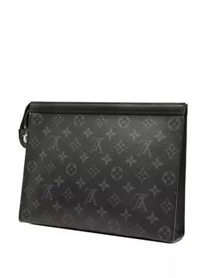 LOUIS VUITTON 2019 Monogram Eclipse Pochette Voyage Mm Clutch Bag