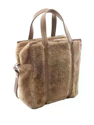 Balenciaga Xs Fur Bazar Shopper Satchel