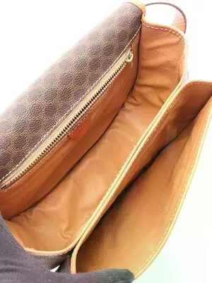 Celine Macadam Coated Canvas Crossbody Bag