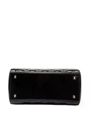 Dior Patent Cannage Lady Satchel - Black