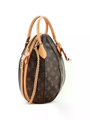 LOUIS VUITTON Monogram Canvas And Leather Satchel - Black