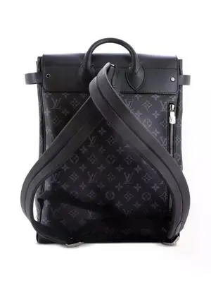 LOUIS VUITTON Steamer Monogram Eclipse Canvas Backpack - Black