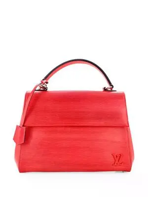 LOUIS VUITTON Cluny Top Handle Bag Epi Leather Mm Satchel - Red