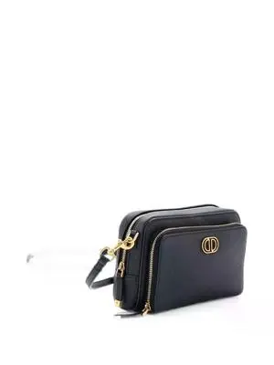 Dior Caro Double Pouch Leather Crossbody Bag