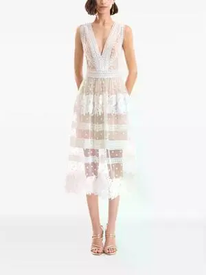 GEMY MAALOUF Sleeveless V-neck Lace Dress
