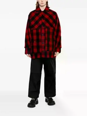 Junya Watanabe X Filson Garment Checked Wool Jacket - Red