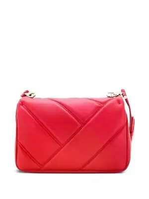 BVLGARI Serpenti Cabochon Diagonal Quilted Leather Small Messenger Bag - Red