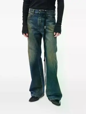 ANN DEMEULEMEESTER Modest Faded Flared Jeans - Blue