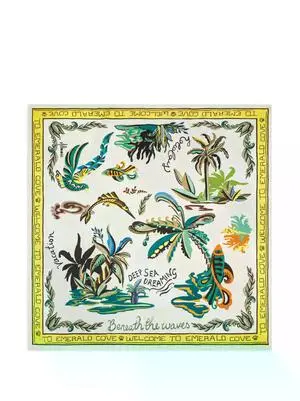 ALEMAIS Day Dream Graphic-print Scarf - Neutrals