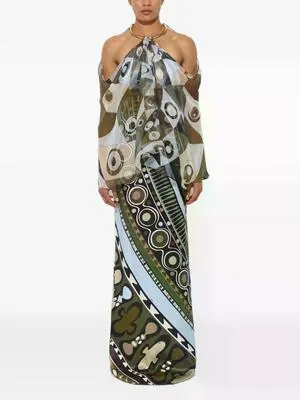 Emilio Pucci Iride Print Silk-chiffon Maxi Dress