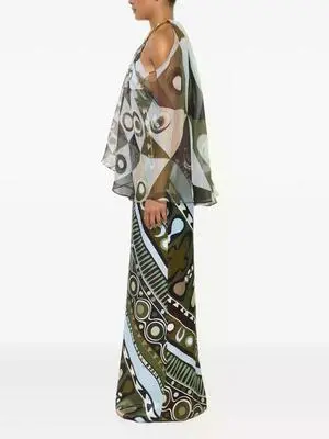 Emilio Pucci Iride Print Silk-chiffon Maxi Dress
