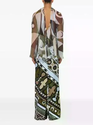 Emilio Pucci Iride Print Silk-chiffon Maxi Dress