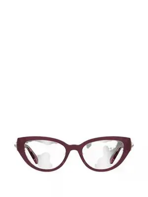 Moschino Cat Eye Frame Glasses - Red