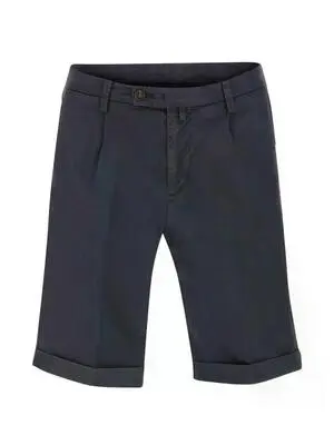 BRIGLIA 1949 Turn-up Cuff Tailored Shorts - Blue