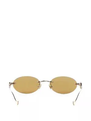 Valentino Garavani Vlogo Oval-frame Sunglasses