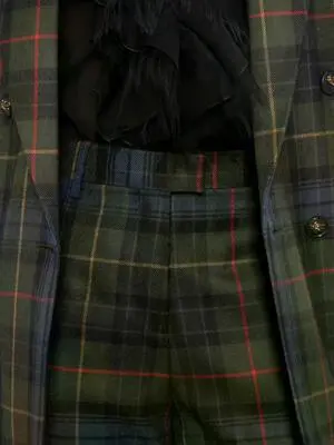 Etro Tartan-check Straight-leg Trousers