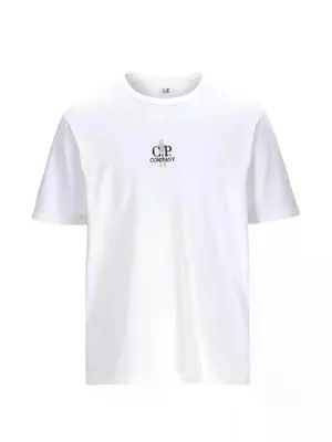 C.P. COMPANY Logo-embroidered Crew-neck T-shirt