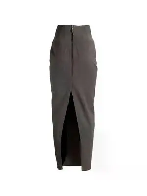 Rick Owens High-waisted Dart Detailing Maxi Skirt