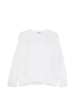 BASE Round Neck Sweater - White