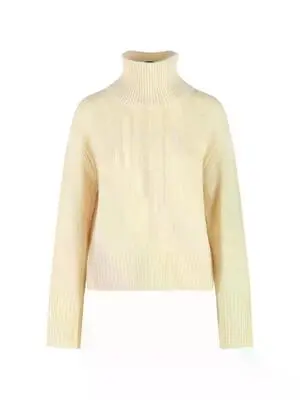 LISA YANG Femi Ribbed Turtleneck Sweater - Yellow