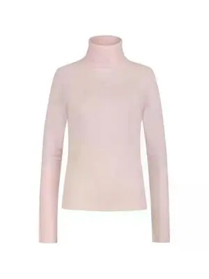 CHAMOIS FOU Roll-neck Ribbed-trim Sweater - Pink