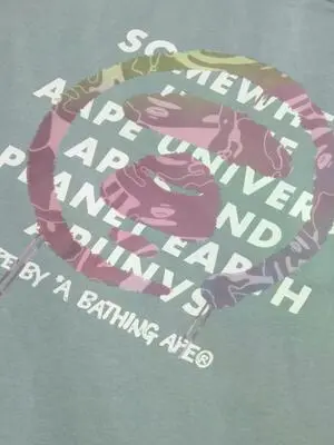 AAPE BY *A BATHING APE Moonface Logo-print T-shirt