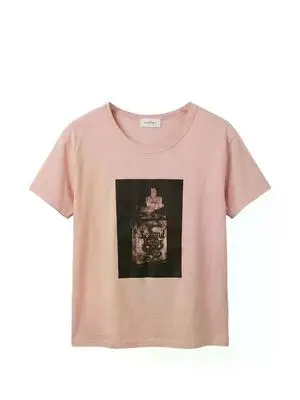 SECOND / LAYER Graphic-print T-shirt - Pink