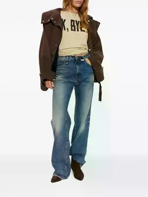 R13 Faded Wide-leg Jeans - Blue