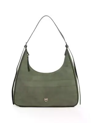 Pinko Logo Charm Shoulder Bag - Green