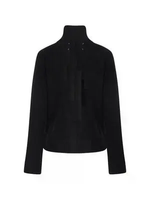 MAISON MARGIELA Ribbed-knit Zip-up Jacket