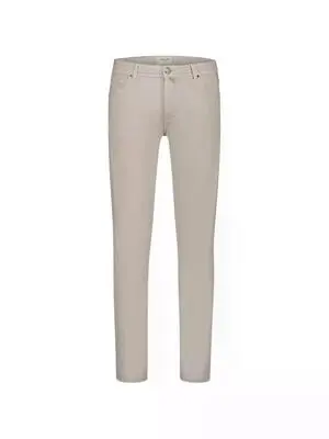 Jacob Cohen Logo-plaque Slim-fit Trousers - Neutrals