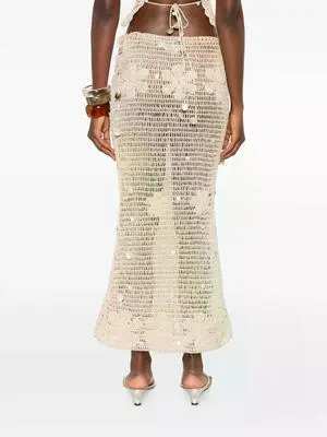 ASTA RESORT Charlotte Crochet Maxi Skirt