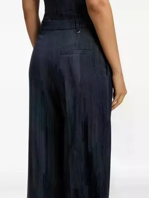 Hugo Pinstripe-pattern Wide-leg Trousers