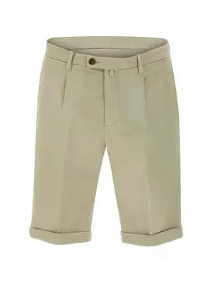 BRIGLIA 1949 Turn-up-hem Shorts - Neutrals