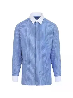 TOM FORD Vertical-stripe Shirt - Blue