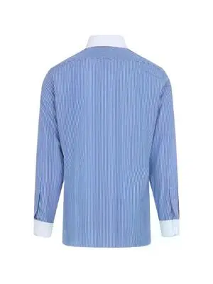 TOM FORD Vertical-stripe Shirt - Blue