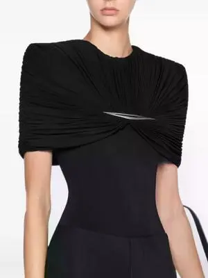 CHATS BY C.DAM Draped Bodysuit