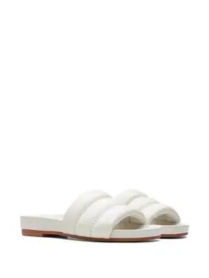 Clarks Pure Soft Padded Sandals - Neutrals
