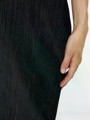 Issey Miyake Pleated Sleeveless Mini Dress