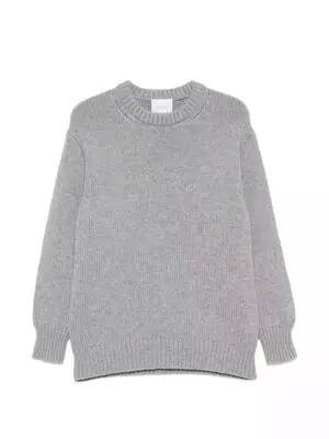 Malo Ribbed-knit Crew-neck Sweater - Grey