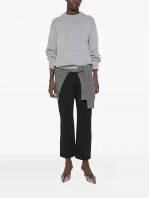 Malo Ribbed-knit Crew-neck Sweater - Grey