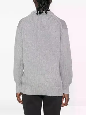 Malo Ribbed-knit Crew-neck Sweater - Grey