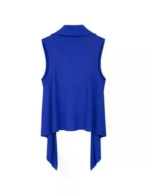 Alberta Ferretti Draped Open-front Top