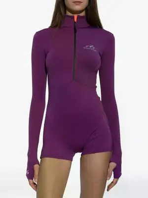 Balenciaga Logo-print Zip-fastening Playsuit