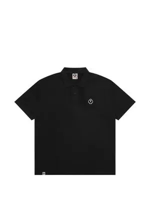 AAPE BY *A BATHING APE Aapenow Spades Logo-patch Polo Shirt - Black